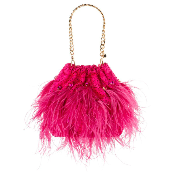 LIVVY FEATHER POUCH – Axell Rose